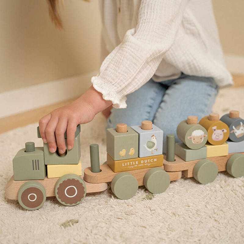 Little Dutch 7154 Stacking tractor - Jappy Nappy